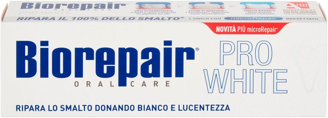 Biorepair Pro White Whitening Toothpaste | 2.5fl.oz 75ml | Enhanced ...