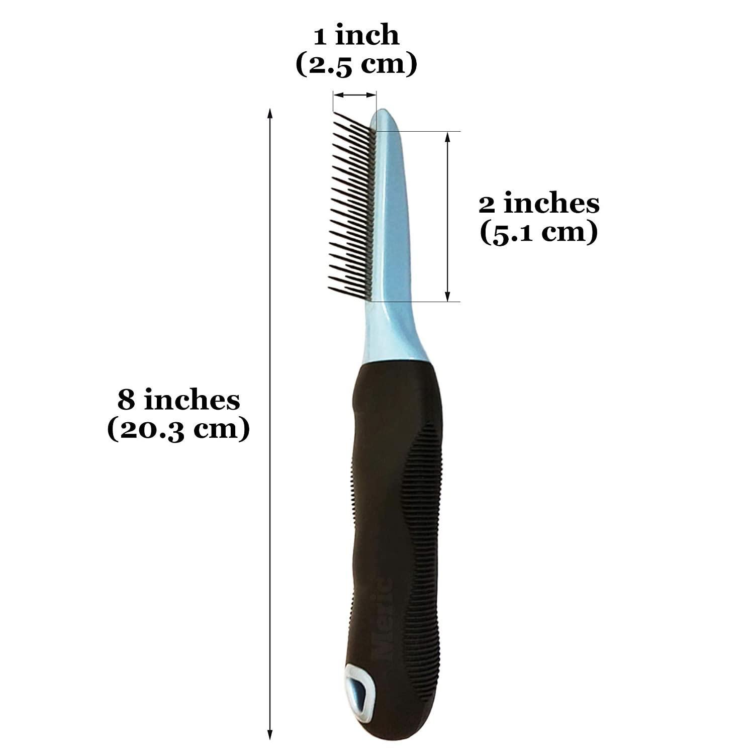 Meric Detangling Dematting Comb for Short and Long Hair - Gentle, No ...