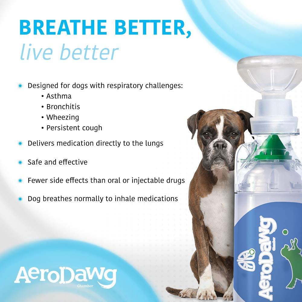AeroDawg Canine Aerosol Chamber Inhaler Spacer for Dogs 20lbs or Less ...