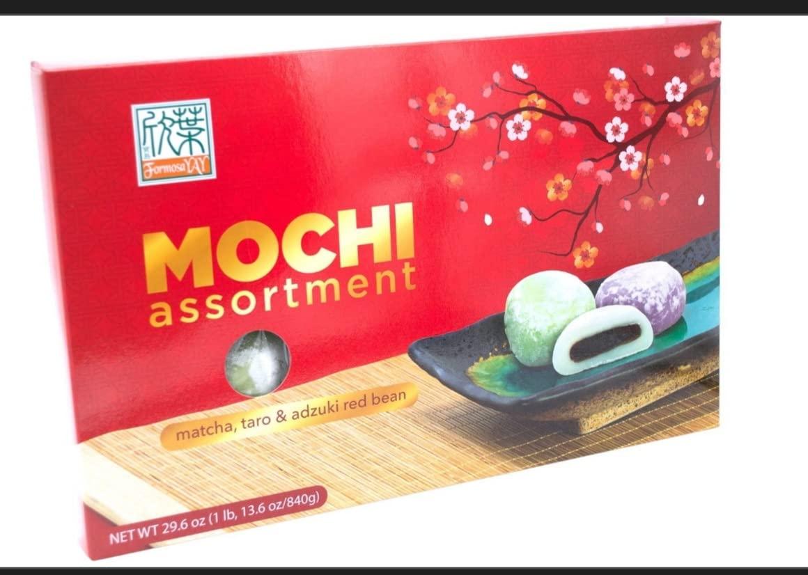 Formosa Japanese Mochi Assortment Pack with Matcha Green Tea, Taro, Red ...