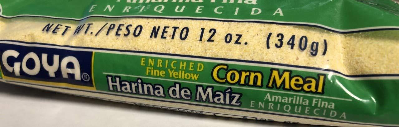 Goya Fine Yellow Corn Meal 12 oz - Authentic Mexican Cornmeal for ...