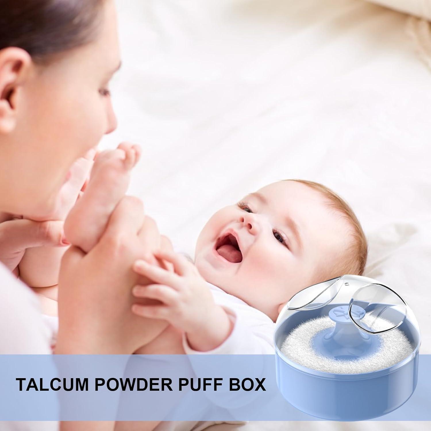 Body Powder Puff and Container Powder Puff with Storage Skin-Friendly ...