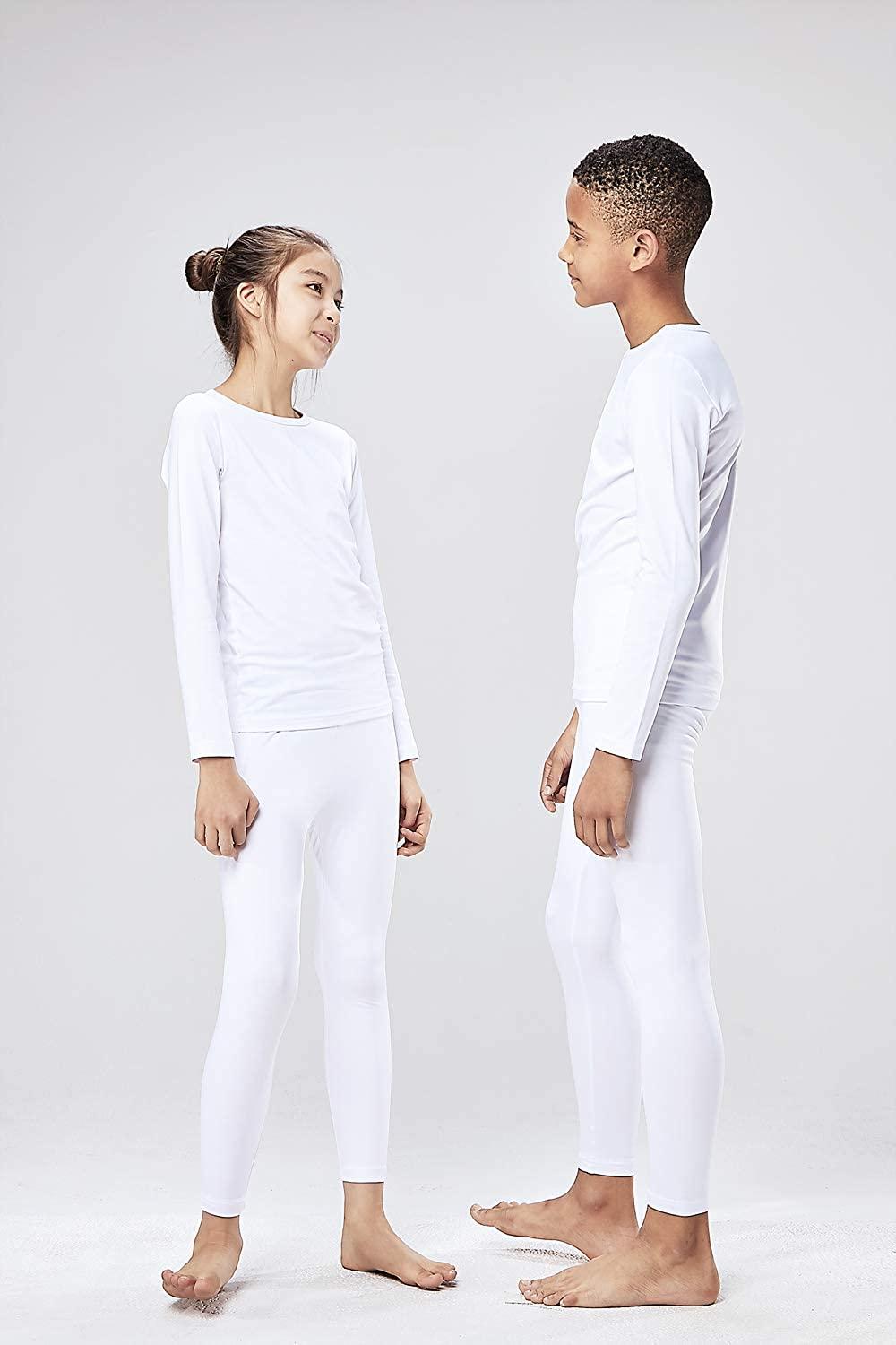DEVOPS Kids Thermal Underwear Set | Fleece Lined Long Johns | Medium ...