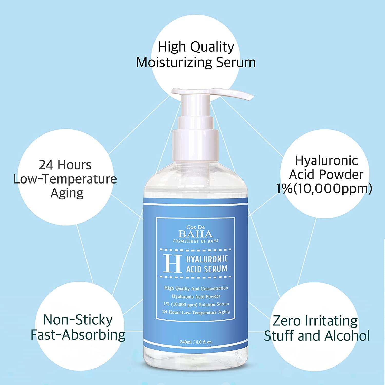 Pure Hyaluronic Acid 1% Powder Serum for Face 10,000ppm - Anti Aging ...