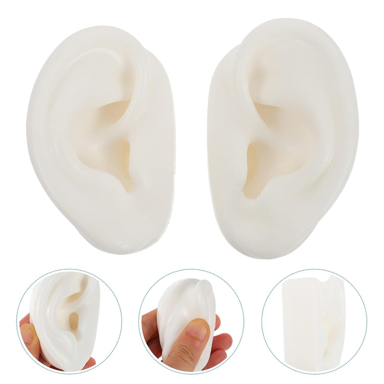 POPETPOP 2 Pairs Artificial Ears - Fake Ear Models for Piercing ...