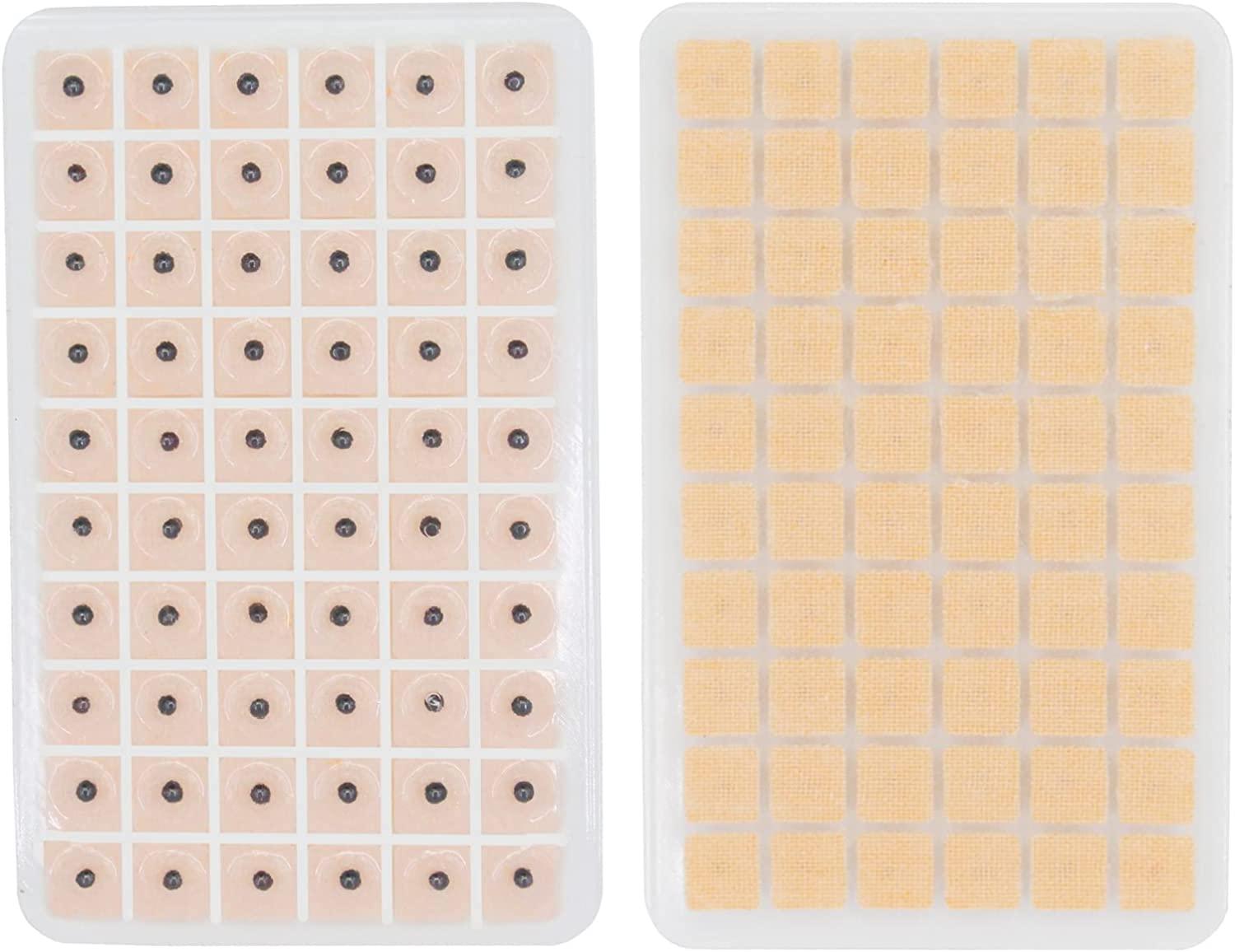 Acupuncture Ear Seeds Kit with 420 Pcs Stickers, Tweezers, and Ear ...