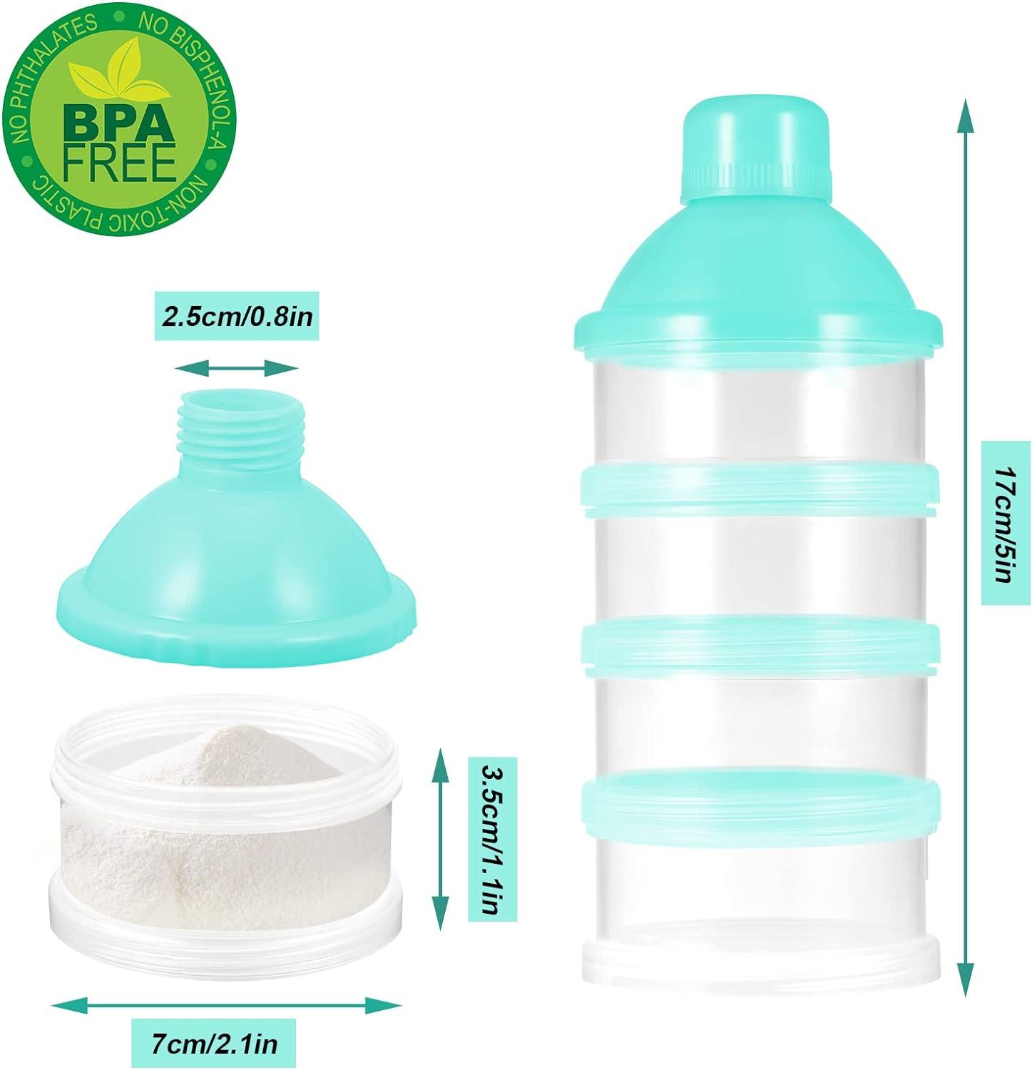 Milk Powder Dispenser Pots - Formula & Snack Storage Container for ...