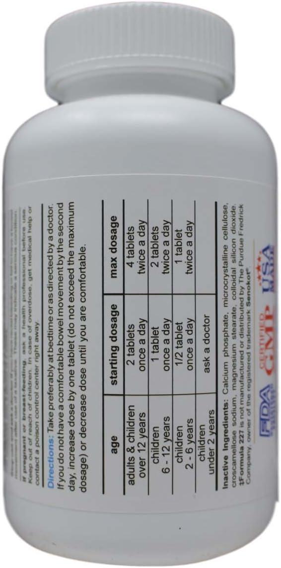 Wonder Laboratories Senna Tablets - Natural Vegetable Laxative for ...