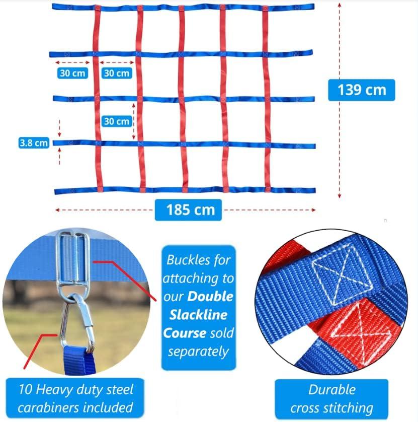 Lily's Things Cargo Net Attachment for Double Slackline | Ninja ...