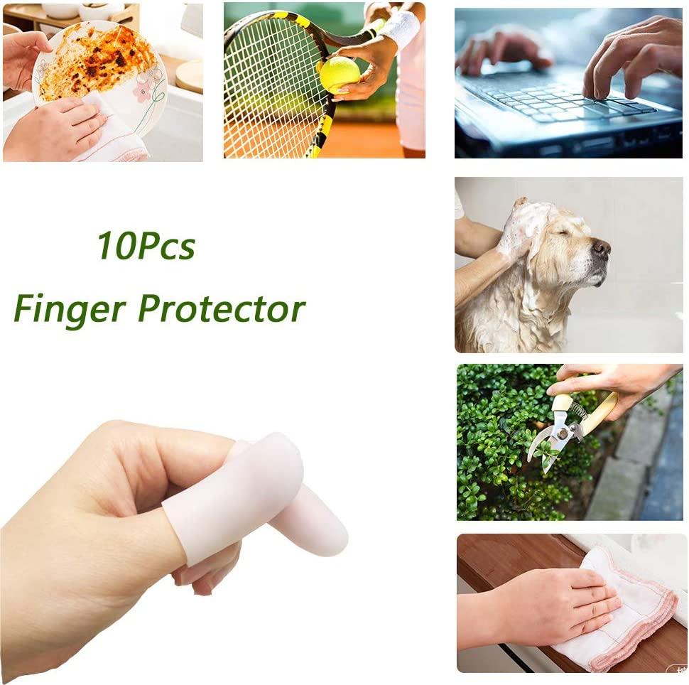 Silicone Gel Finger Protectors - Small Finger Caps for Pain Relief ...