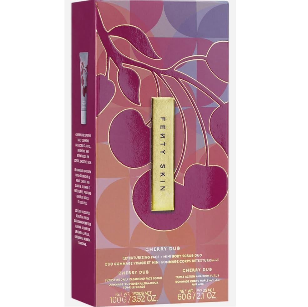 Fenty Skin Cherry Dub Retexturizing Face & Body Scrub Duo - Exfoliate ...