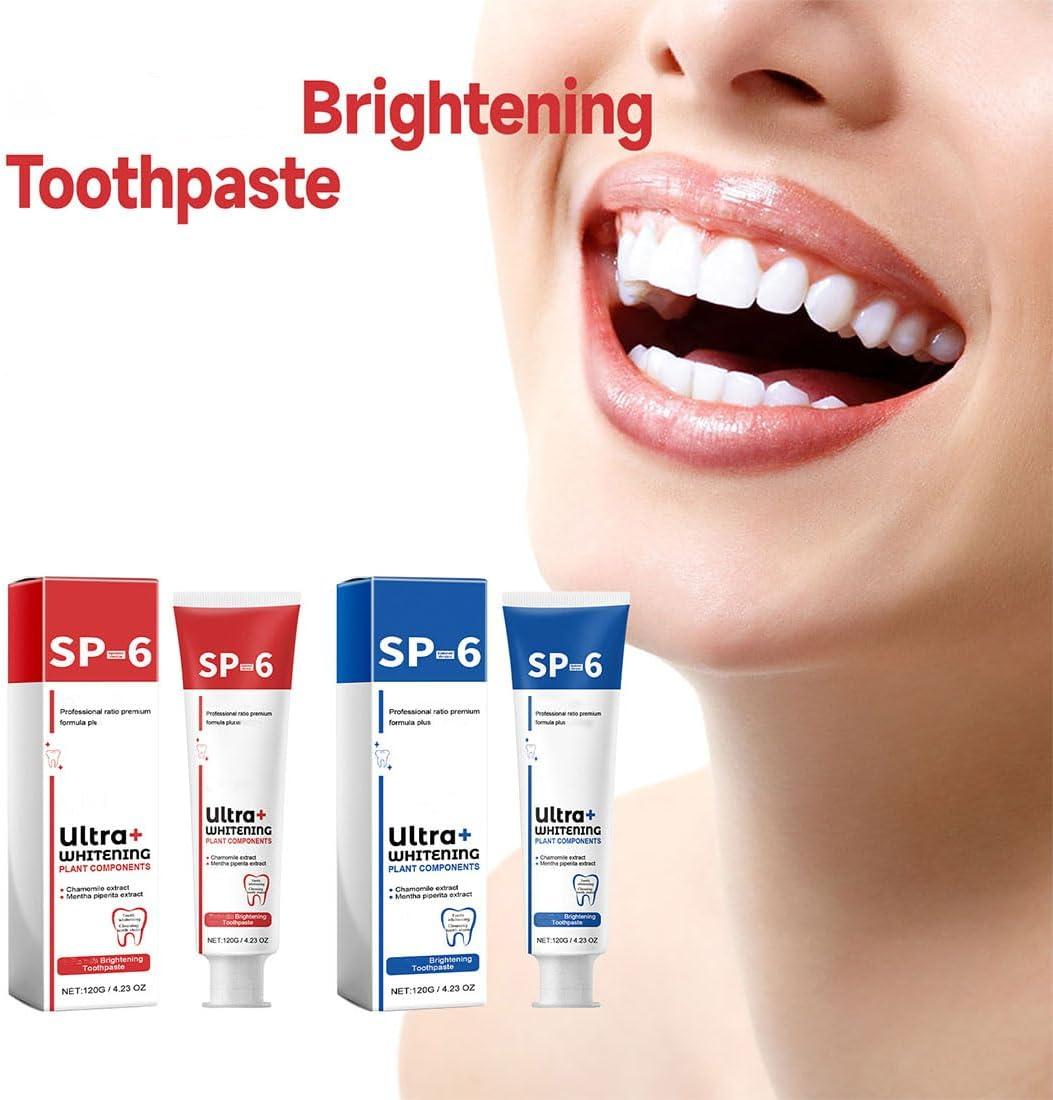 SP-6 Ultra Whitening Toothpaste - Deep Cleaning & Brightening Formula ...