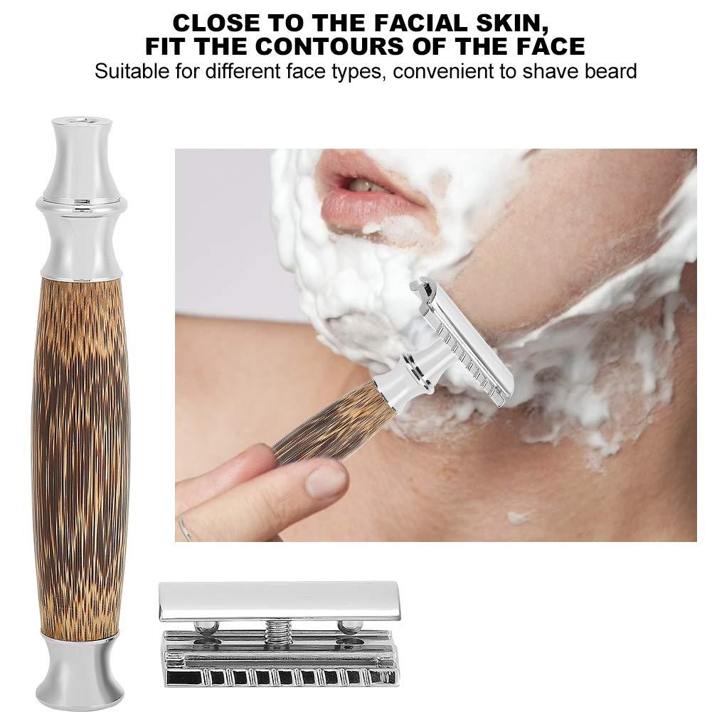 Double Edge Razor with Long Bamboo Handle | Nostalgic Razor for Salon ...