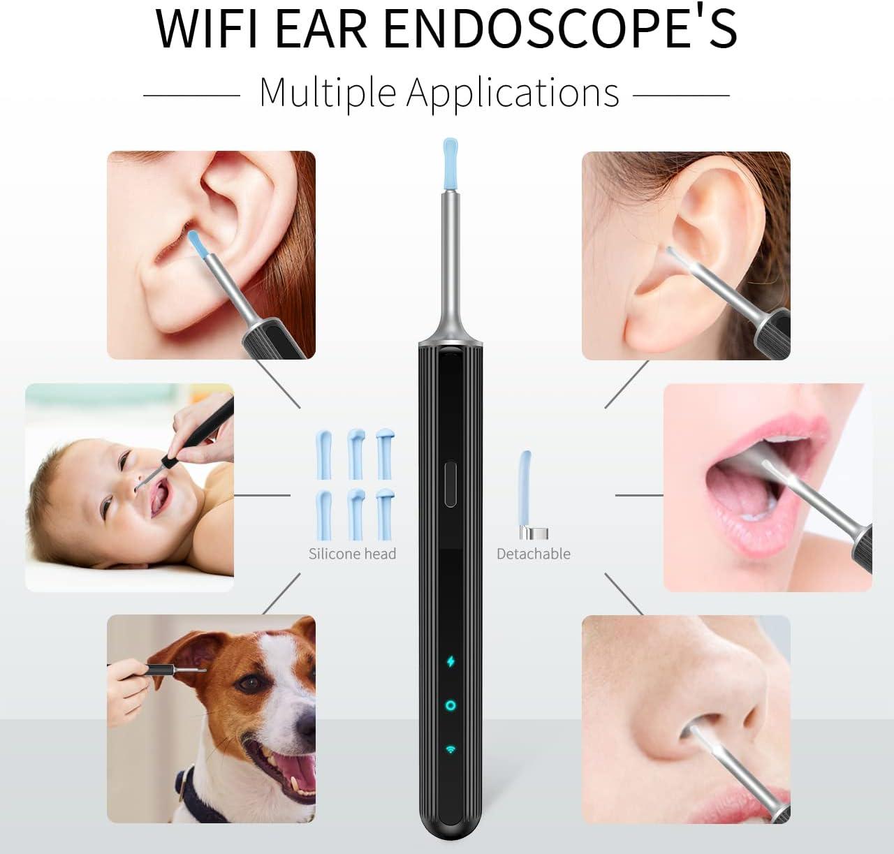 1080P FHD Wireless Ear Wax Camera & Cleaner Set - New Version for Kids ...