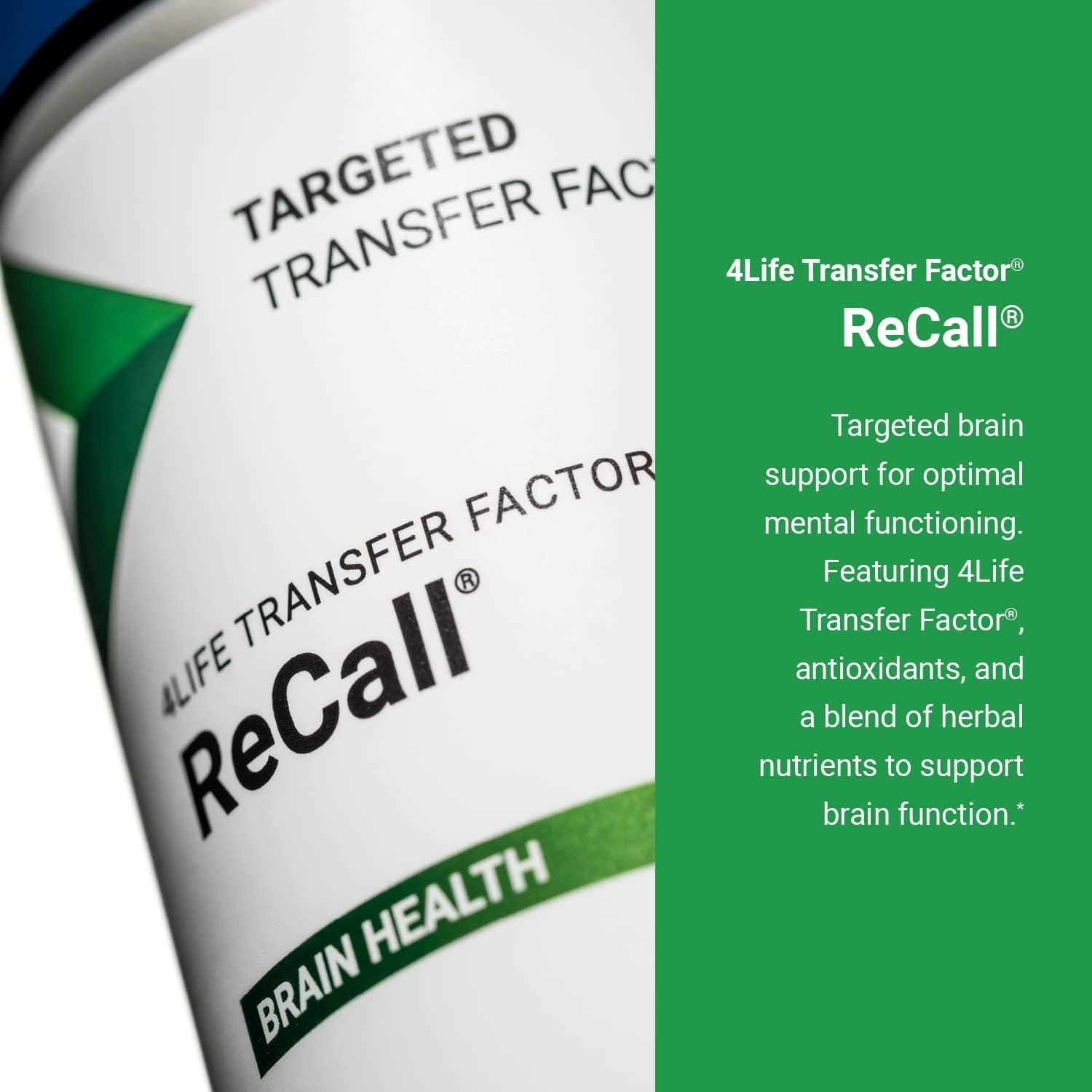4Life Transfer Factor Recall - Dietary Supplement for Brain and Immune ...