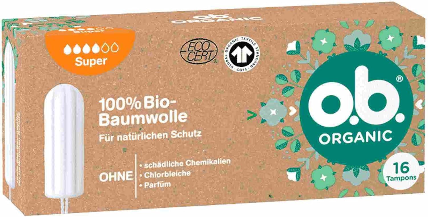 Buy OB Organic Bio Super Tampons (16 pcs) - Eco-Friendly & Comfortable ...