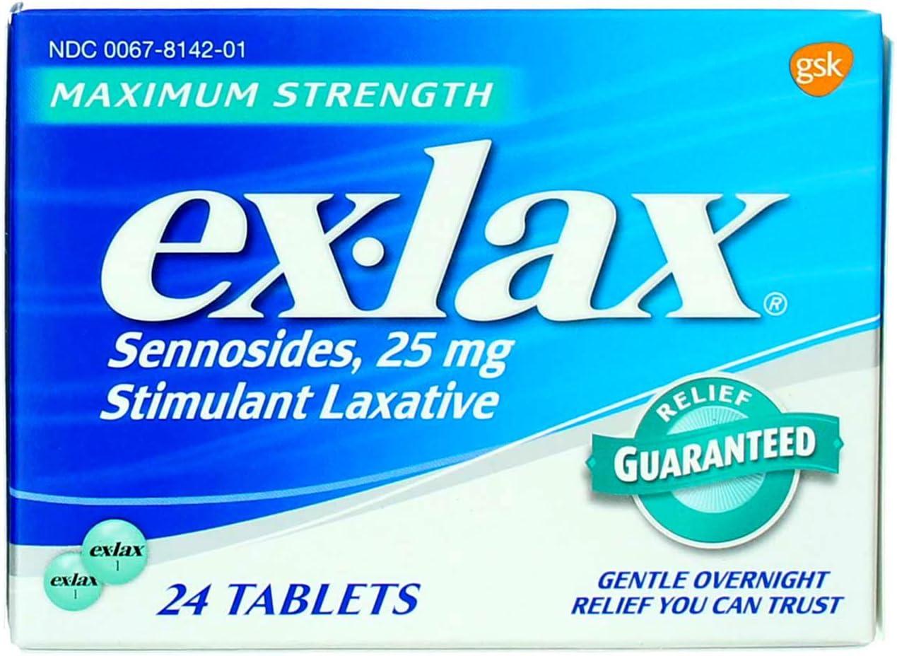 Ex-Lax Max Relief 24s - Maximum Strength Laxative (Pack of 1) | Buy Now ...