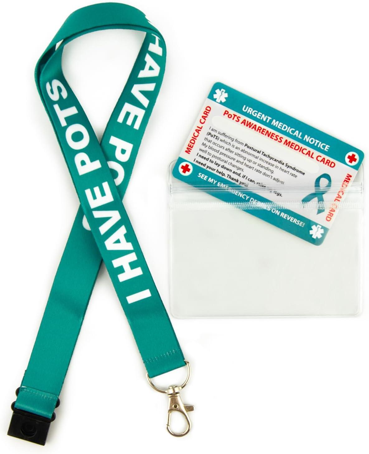Postural Orthostatic Tachycardia Syndrome (POTS) Medical Card & Lanyard ...