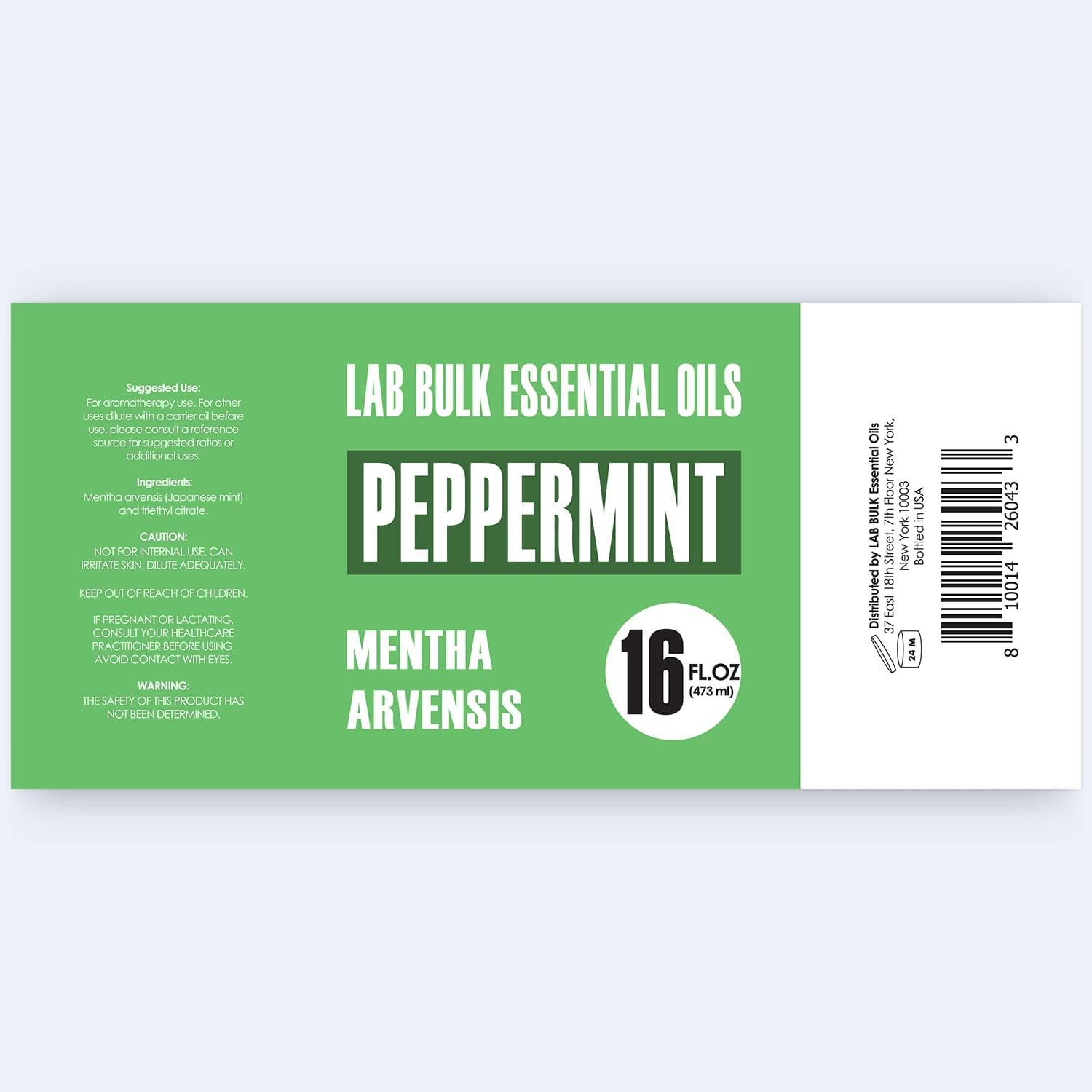 Peppermint Essential Oil 16oz - 2 Pack | Lab-Tested and Pure | Buy Now ...
