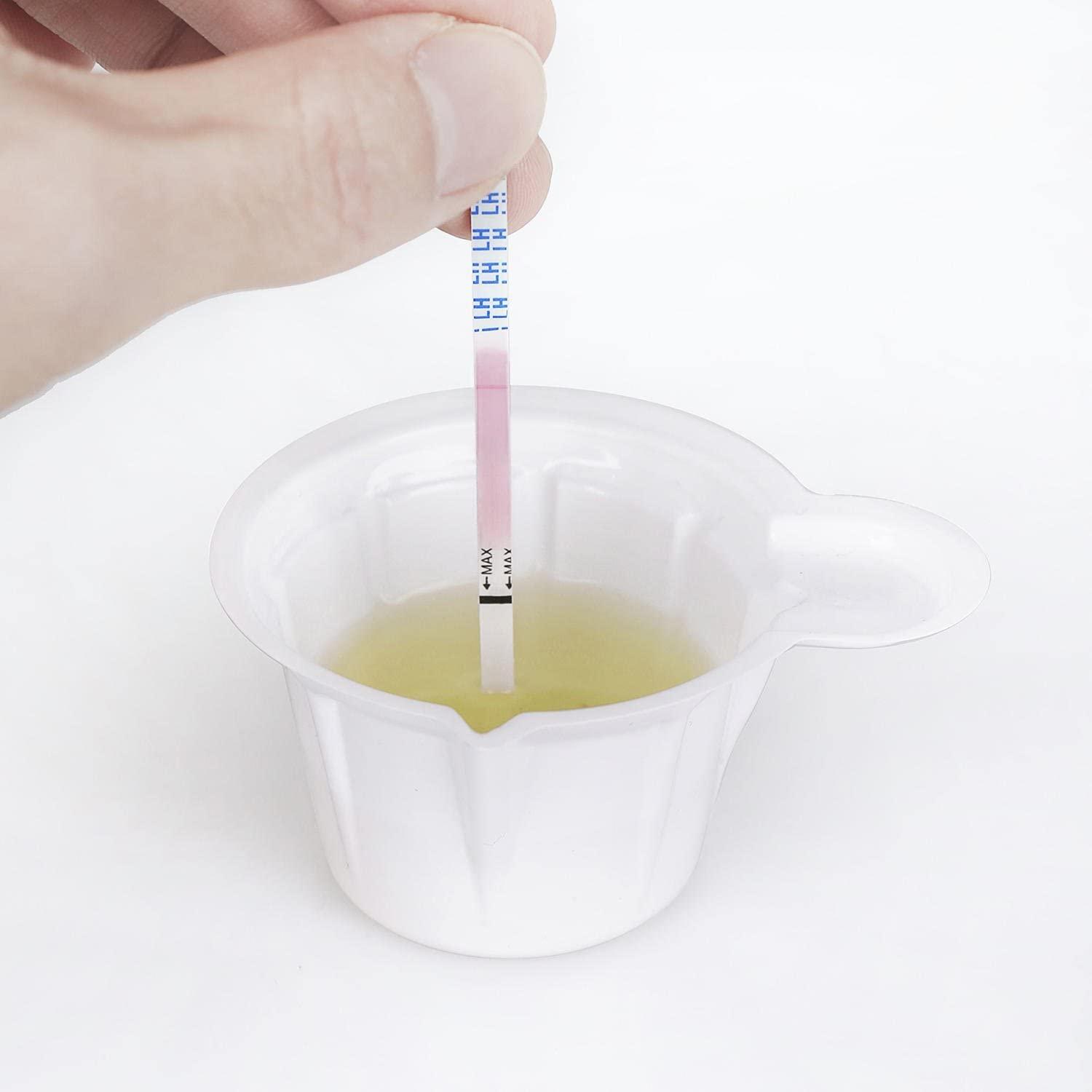 50 Disposable Urine Specimen Cups with 3 Free Ovulation Test Strips ...