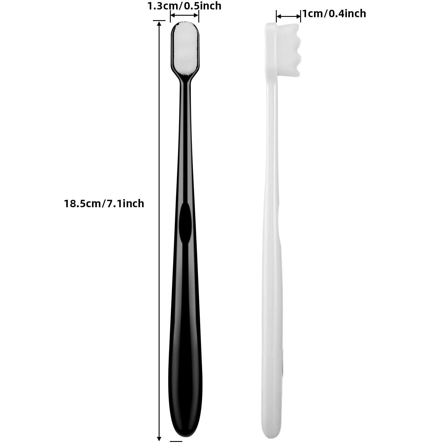 8-Piece Soft Nano Toothbrush Set for Gentle Oral Care - Extra Soft ...