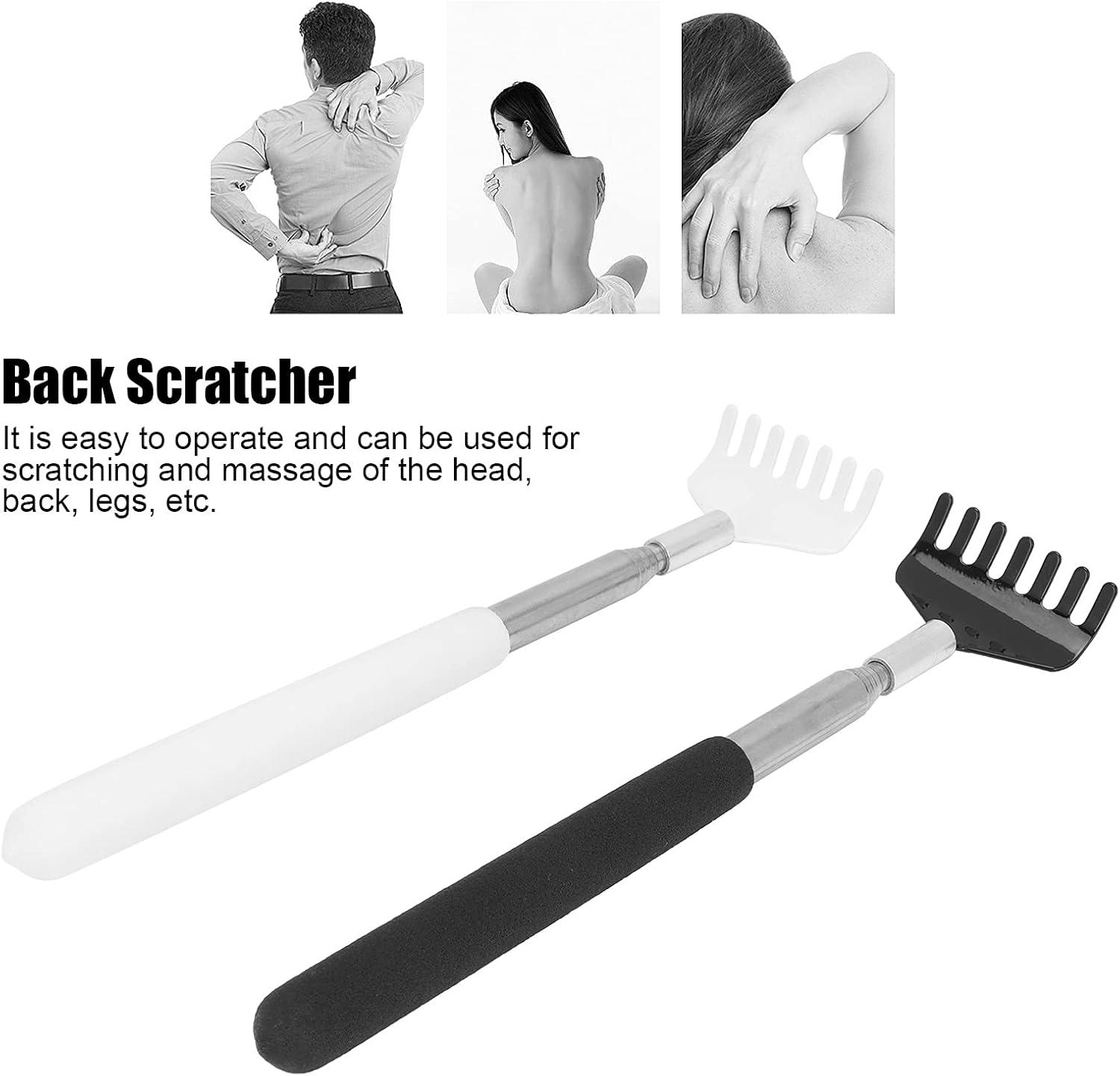 Portable Extendable Back Scratcher Set - 2-Piece Telescopic Massager ...