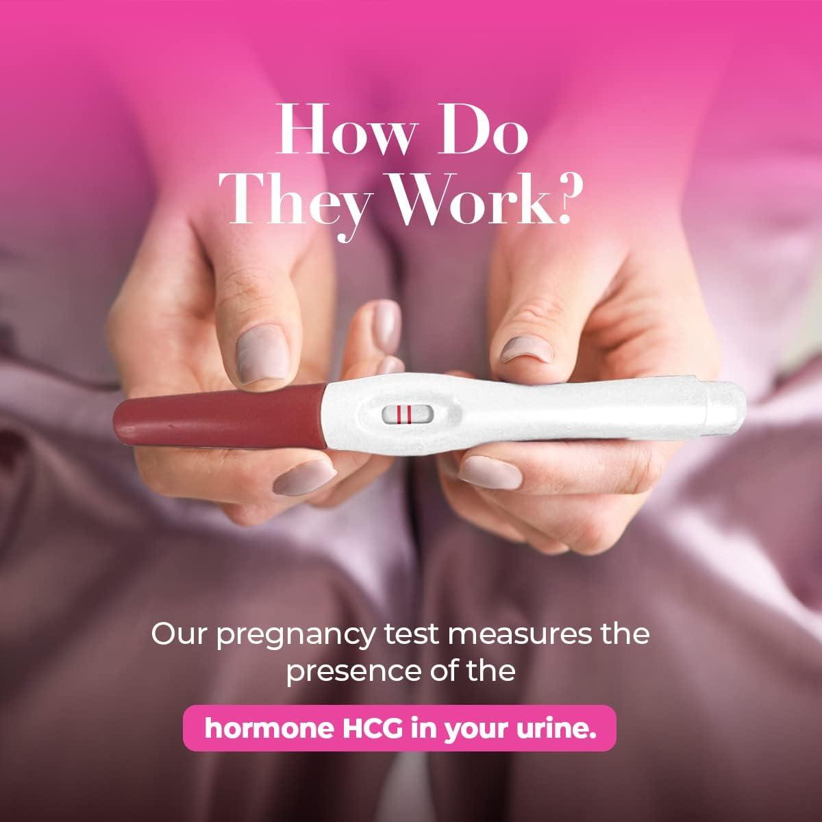 10pk Early Pregnancy Tests 10mlU hCG | 99% Accurate Home Urine Test Kit ...
