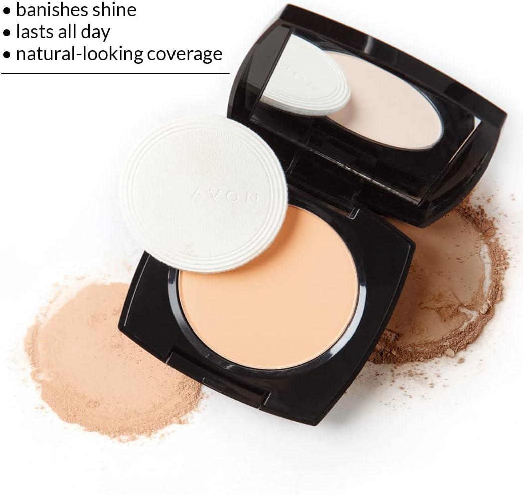 Avon Flawless Mattifying Pressed Compact Face Powder - Brightening ...