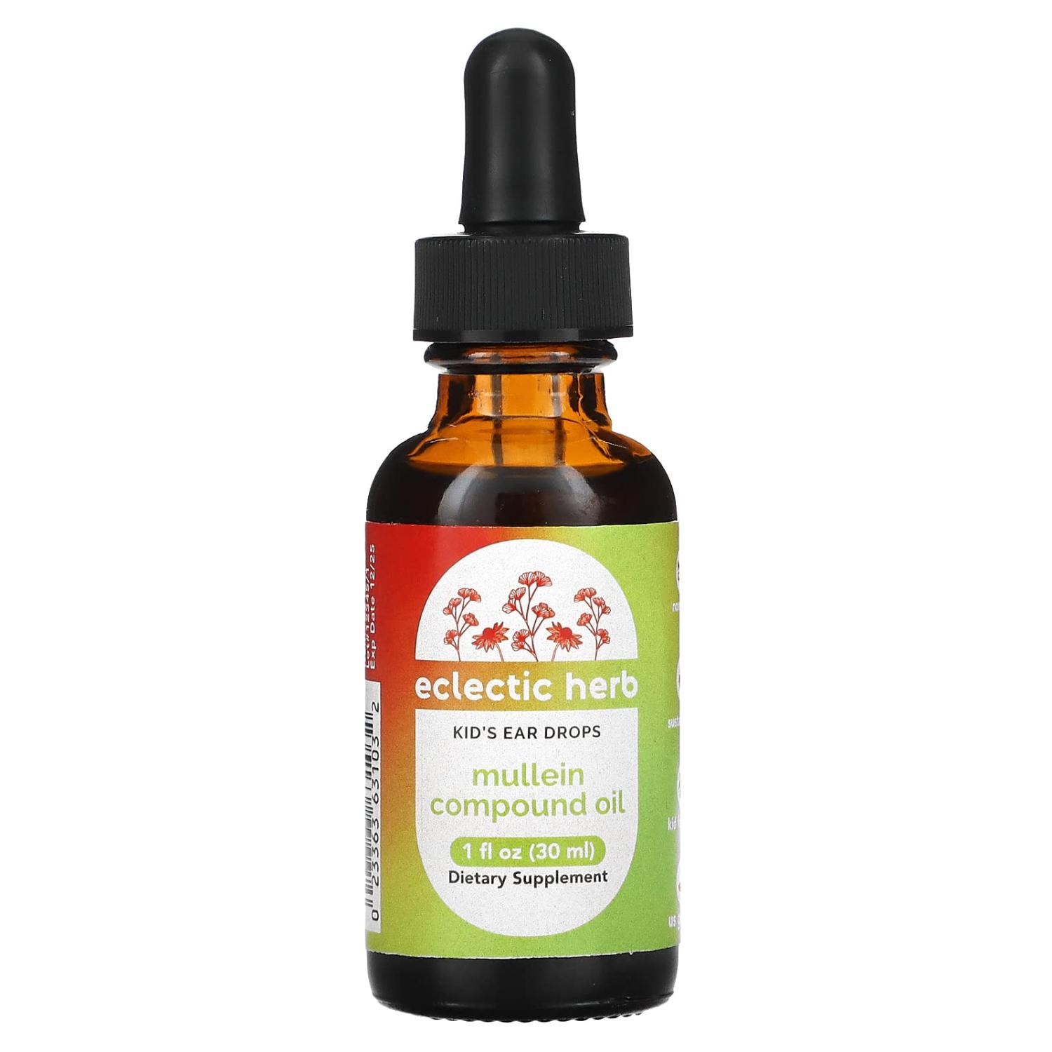 Eclectic Institute Kids Herbs Ear Drops 1 fl oz | Natural Ear Relief ...