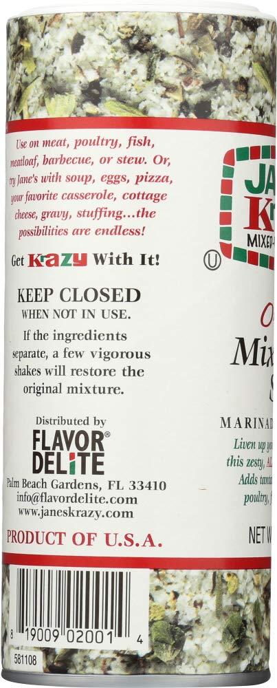Jane's Krazy Mixed Up Salt 4oz Garlic - Seasoning Blend (Pack of 1)