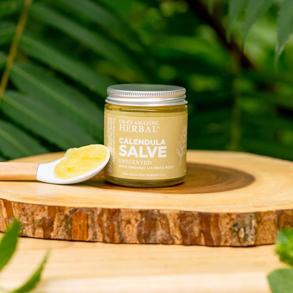 Ora's Amazing Herbal Calendula Skin Salve 4 Oz - Eczema Cream for Kids ...