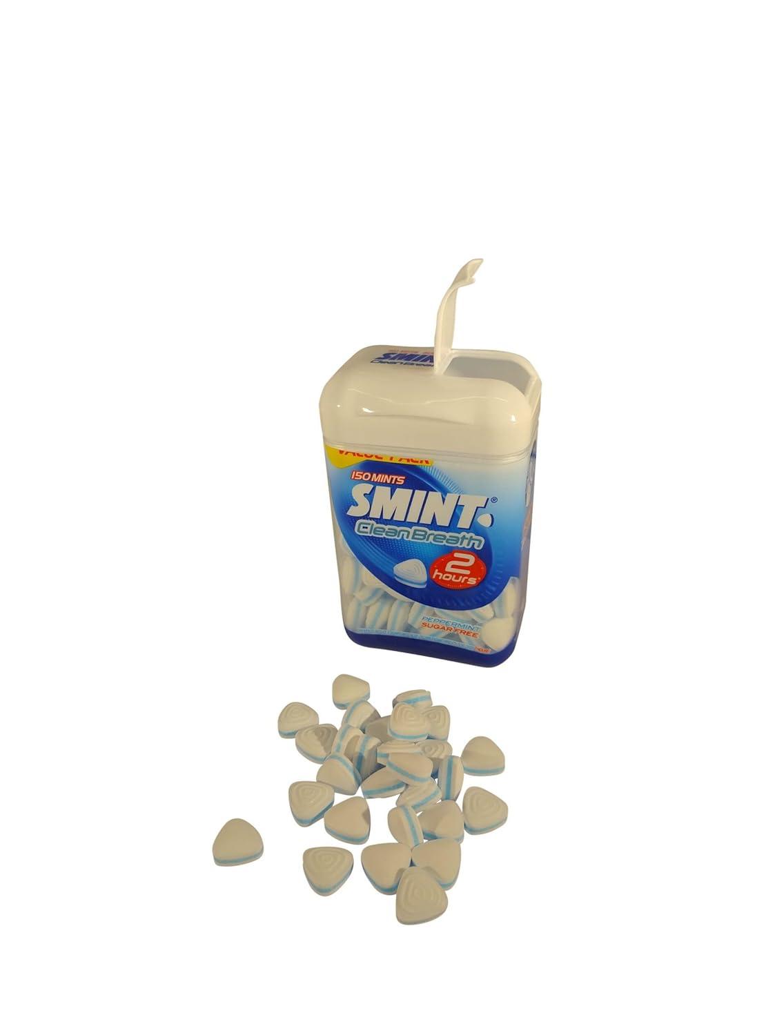 Smints Clean Breath Peppermint Bottles | 10 Packs (1050g) | Fresh Minty ...