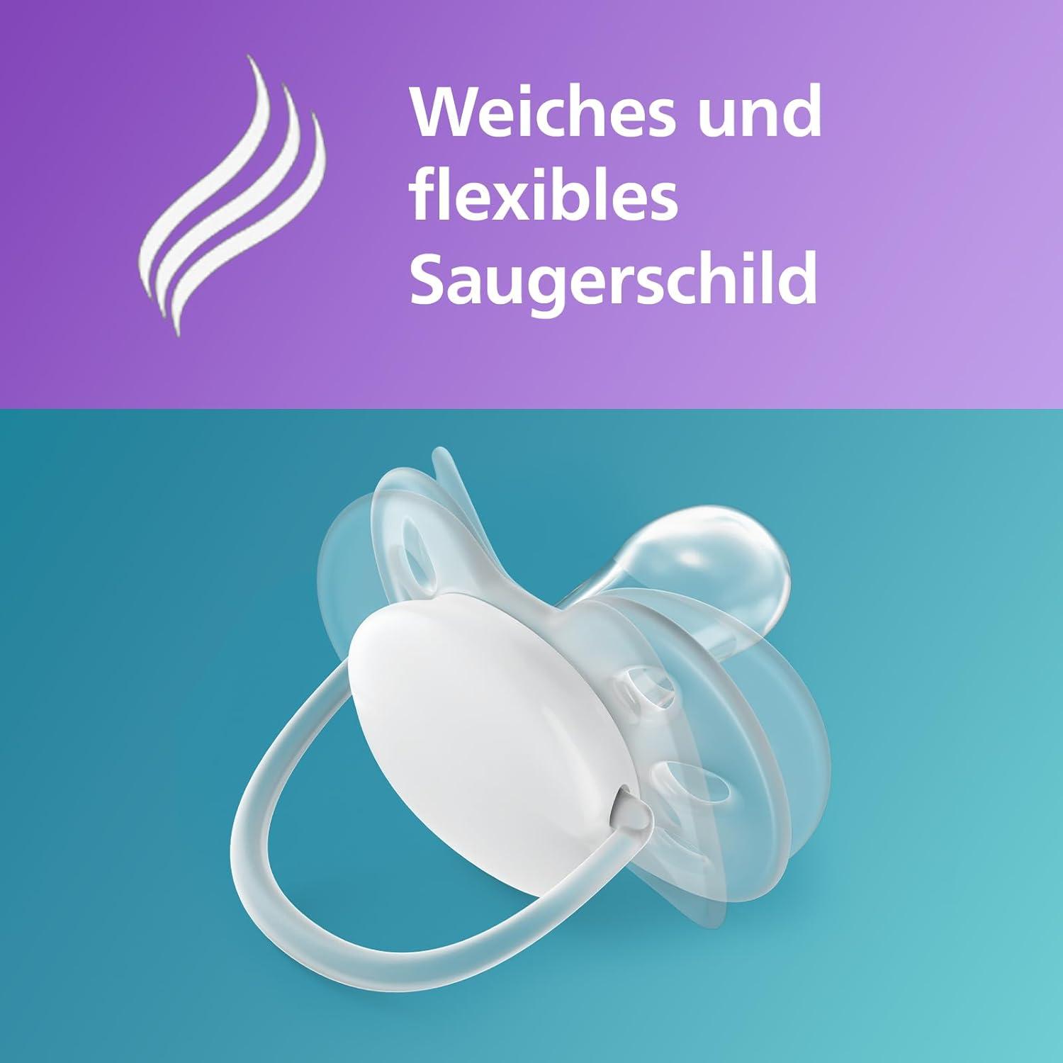 Philips Avent Ultra Soft Pacifier 2-Pack | BPA-Free for 18+ Months ...