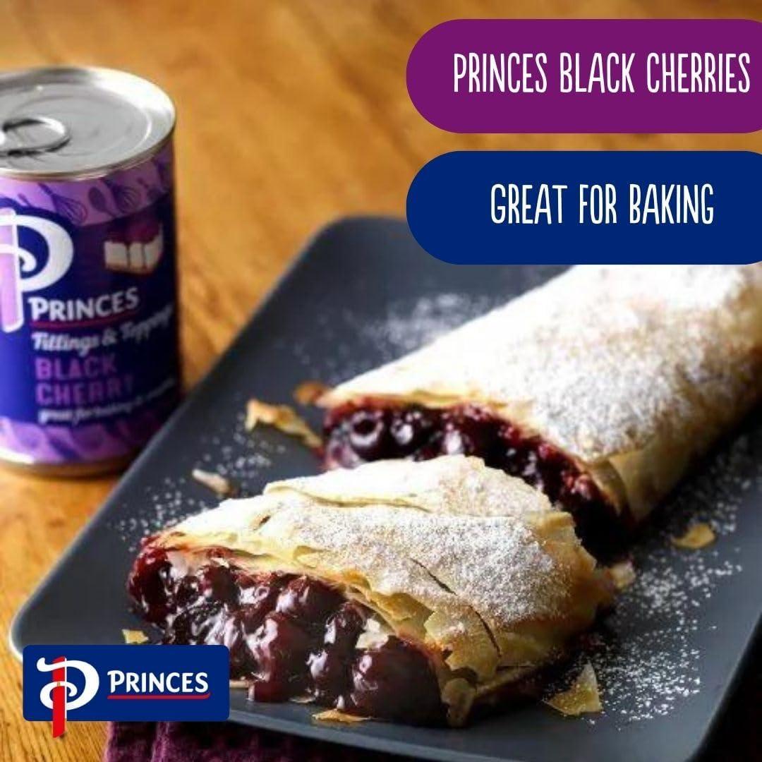 Princes Black Cherry Fruit Filling Tin 410g - Delicious and Versatile ...