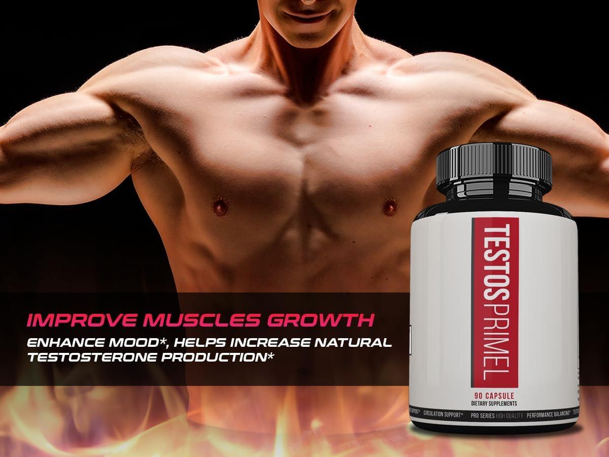 TestoPrime Advanced Formula - 90 Capsules | Boost Testosterone Levels