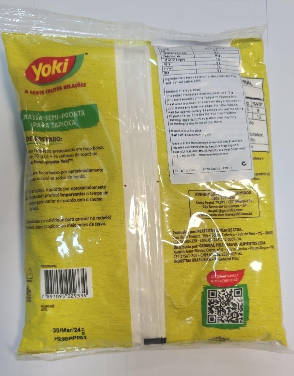 Yoki Tapioca Semi-Pronta 17.6oz (500g) - Hydrated Tapioca Semi-Ready ...