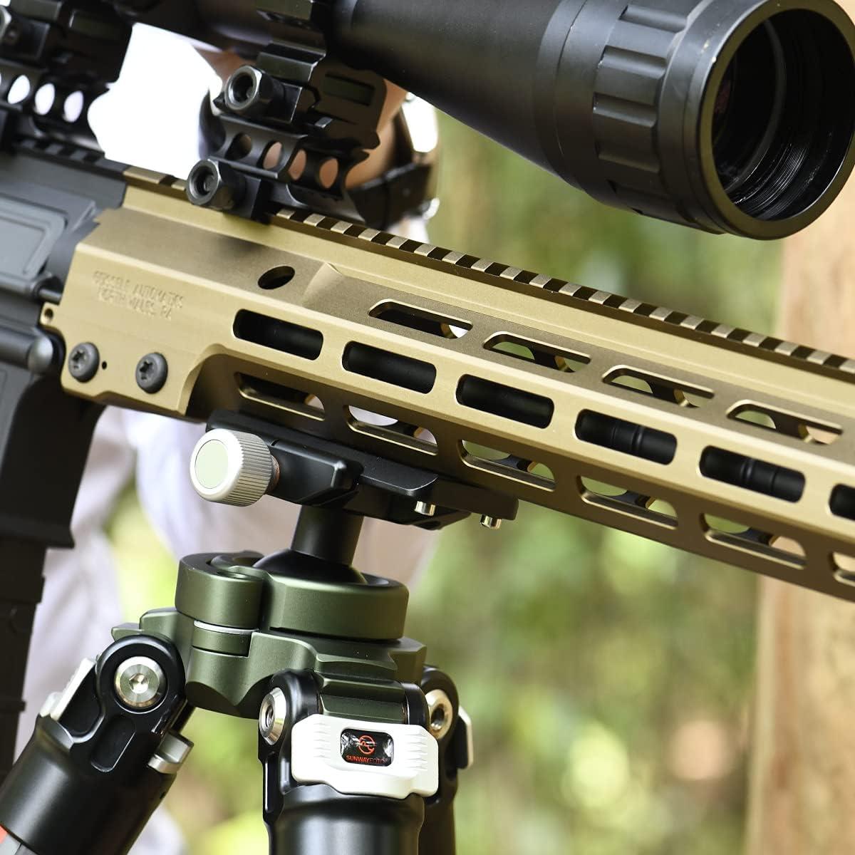 MLOK Arca Rail Tripod Mount Adapter - Rifle Tripod Ballhead Quick ...