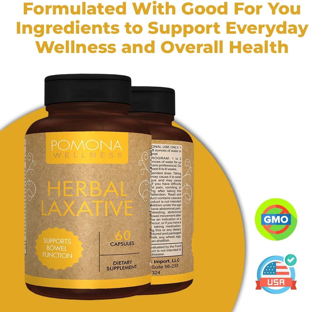 Pomona Wellness Herbal Laxative - Natural Constipation Relief & Gentle ...