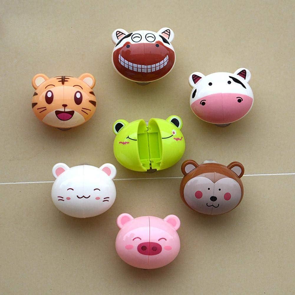 5pcs Cute Cartoon Toothbrush Holder Set for Kids | Animal Shaped Cover ...