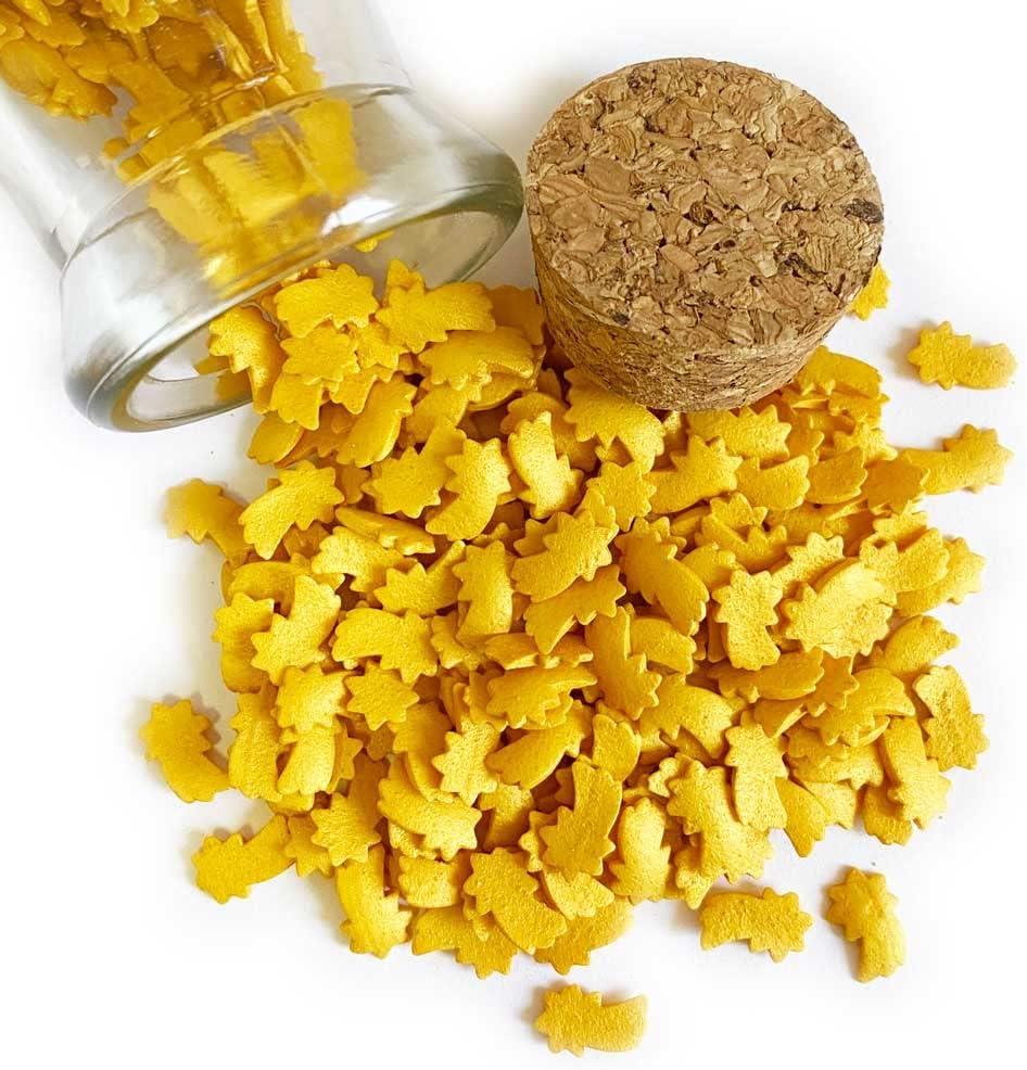 A Pinch Of - Halloween Gold Comets Cake Topper Sprinkles - 25g Edible ...