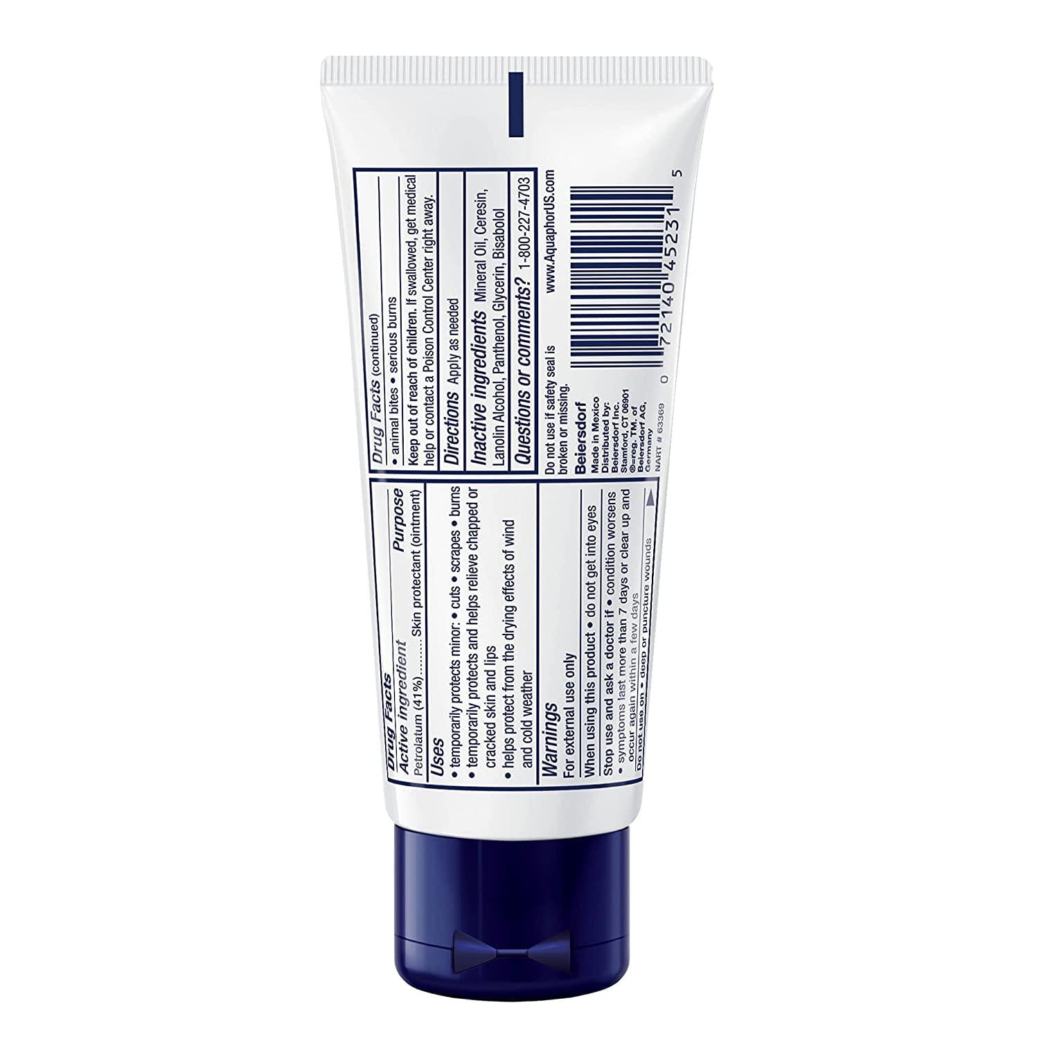 Eucerin Aquaphor Healing Ointment 1.75oz Tube 2 Pack - Dry Cracked Skin ...