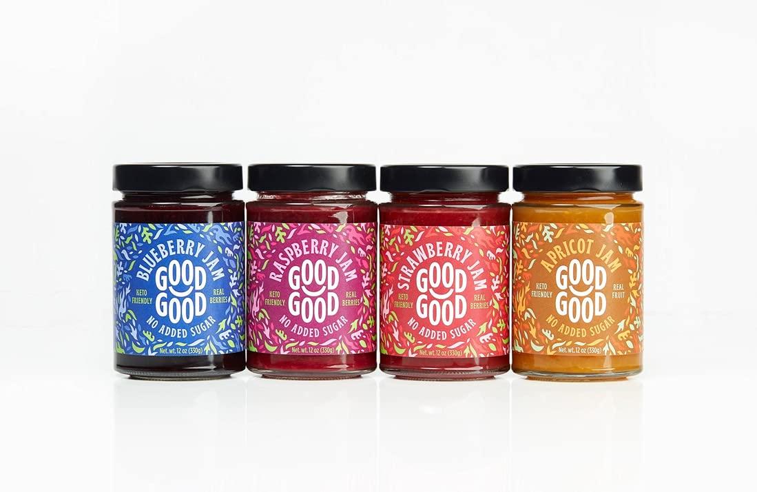 Sweet Blueberry Jam by Good Good - 12 oz / 330 g - Keto Friendly - No ...