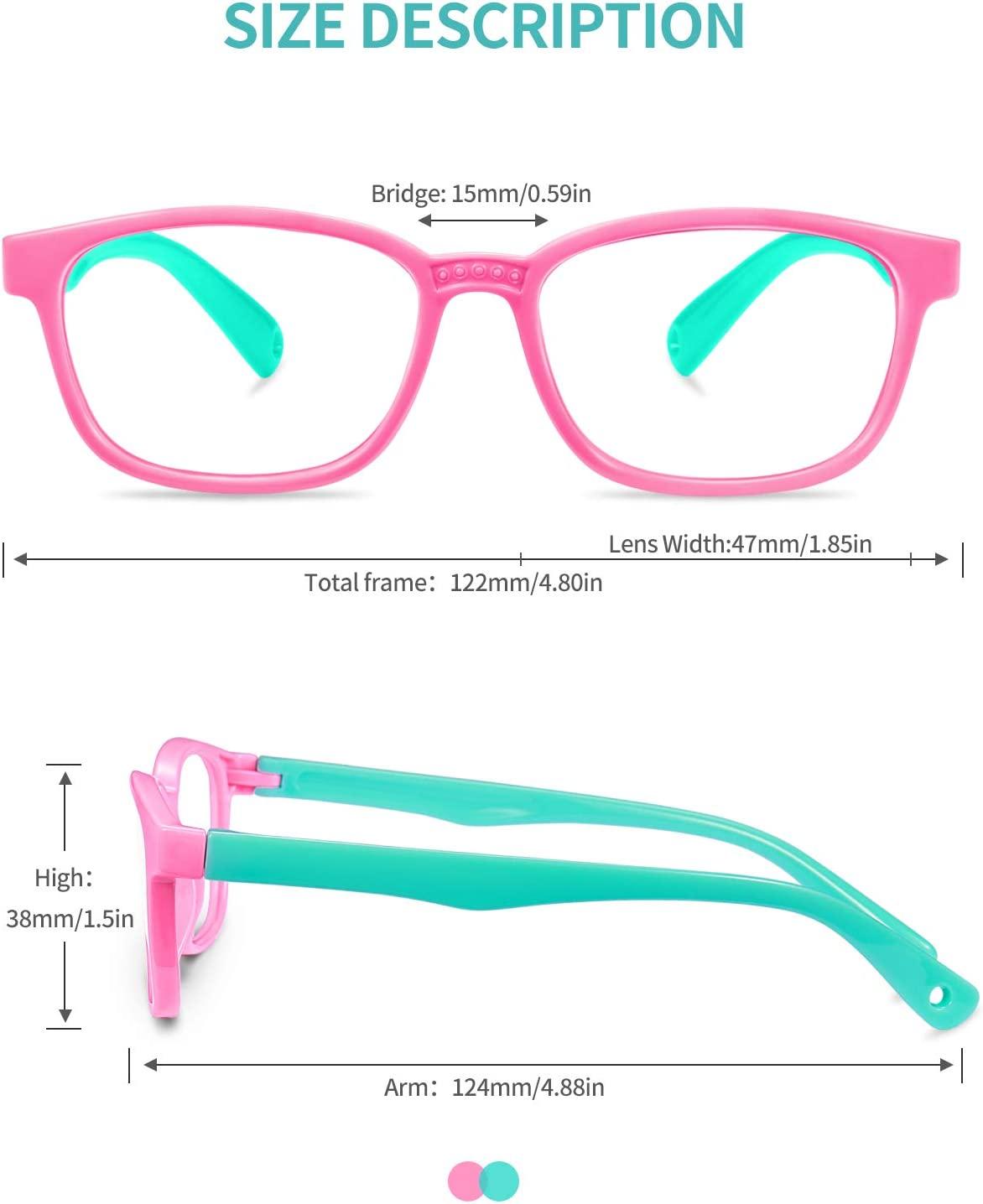 Kids Blue Light Glasses 3 Pack: Anti Glare, UV Protection for Boys ...