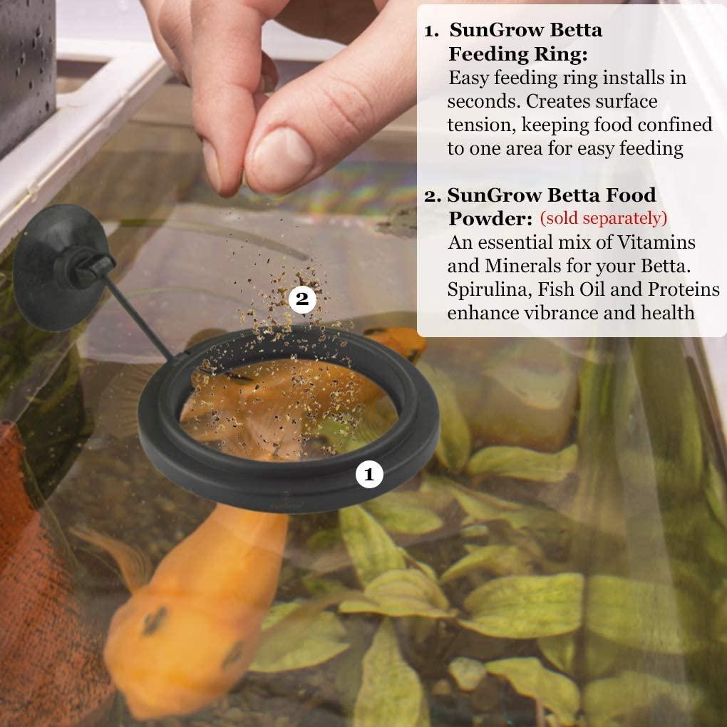 Fish Feeding Ring Floating - Thickened Aquarium Food Feeder For Flakes ...