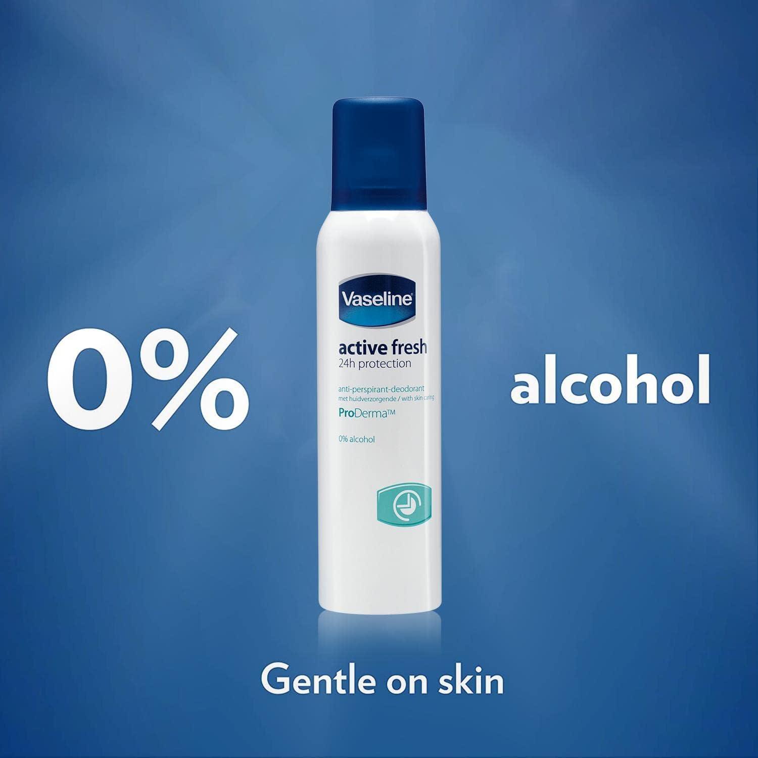 Vaseline Antiperspirant Deodorant Active Fresh With Proderma - 150Ml - Pack Of 3 | Buy Now with ...