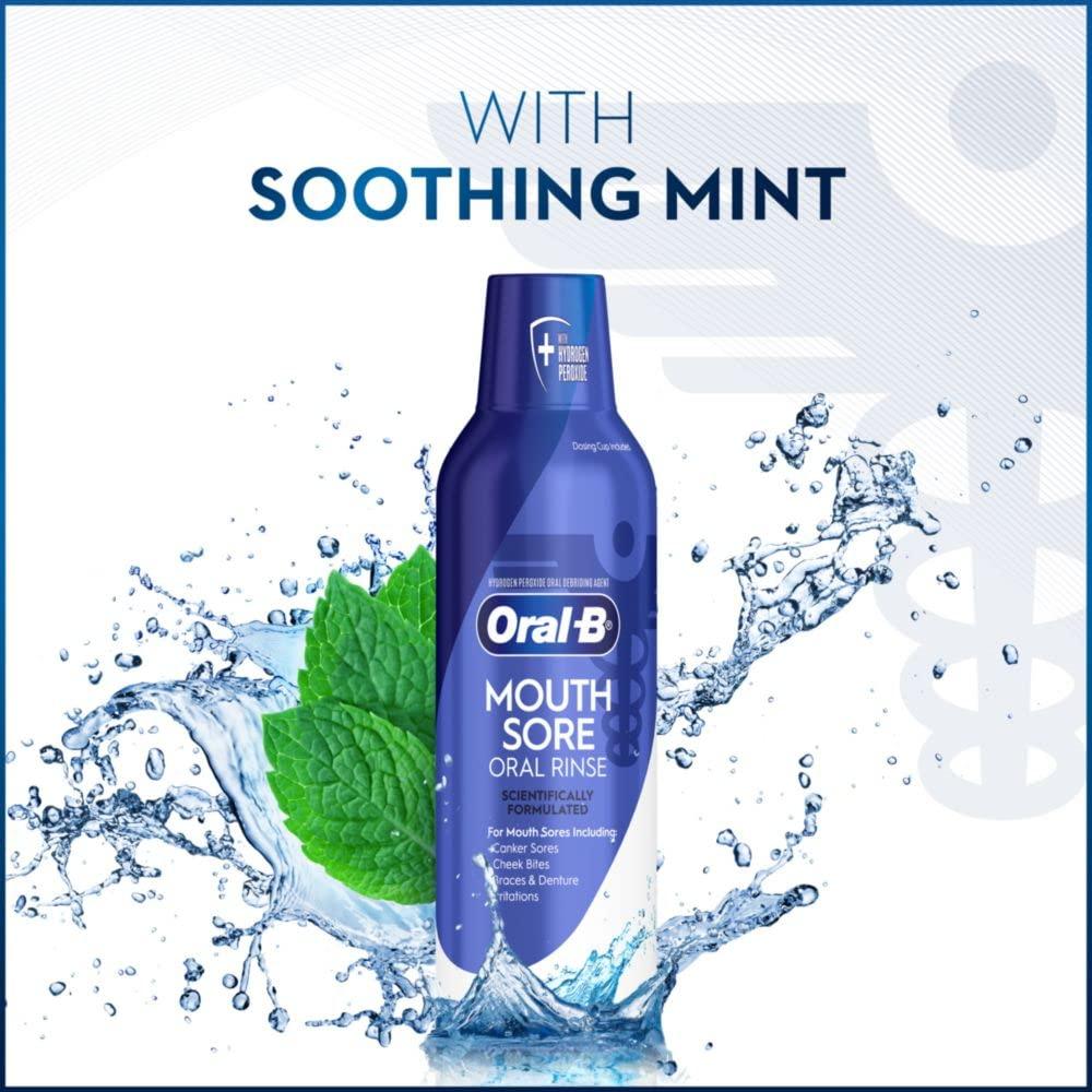 Oral-B Sore Mouthwash 16 fl oz - Special Care Oral Rinse for Mouth ...