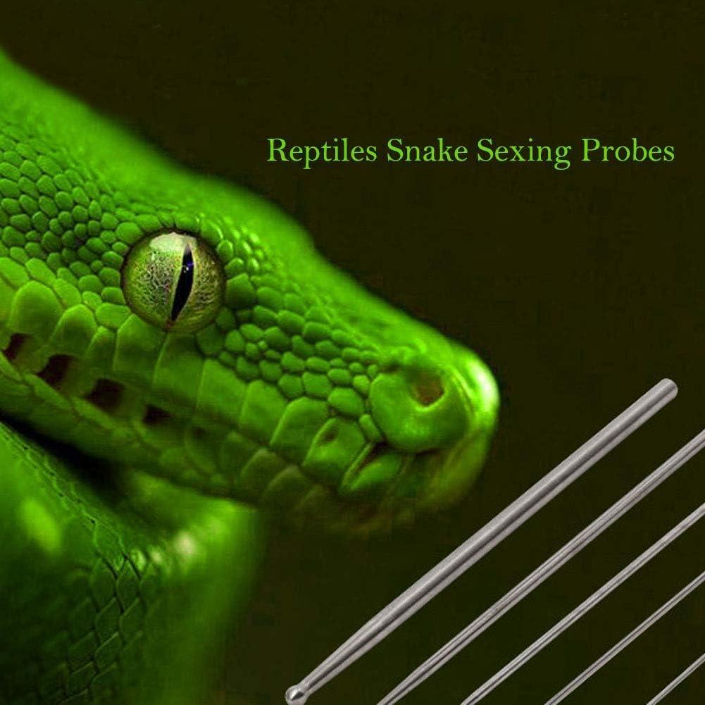 PETSTARCX 6 Pack Round Ball Tip Reptiles Snake Probe Portable Probe Kit ...