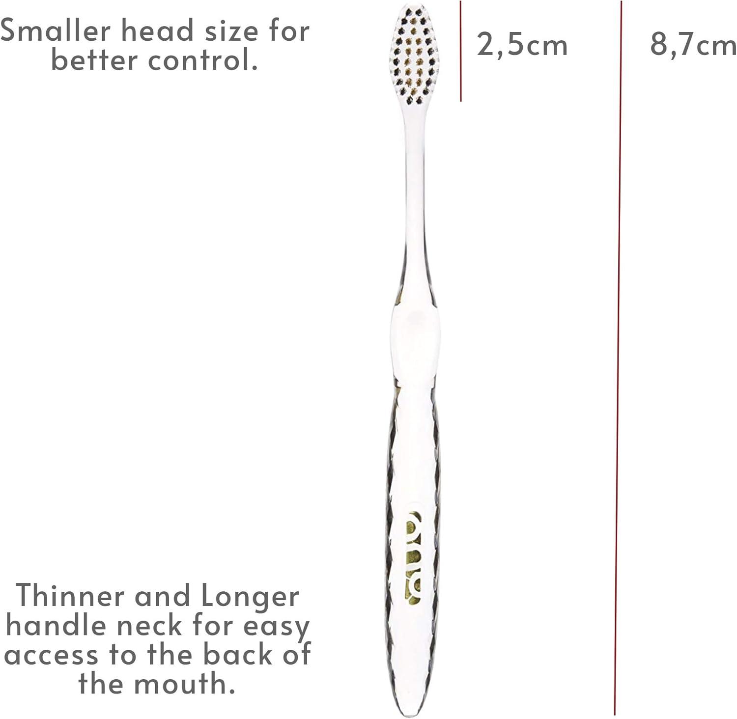 Nano-B Silver Toothbrush - Soft Antibacterial Bristles for Adults ...