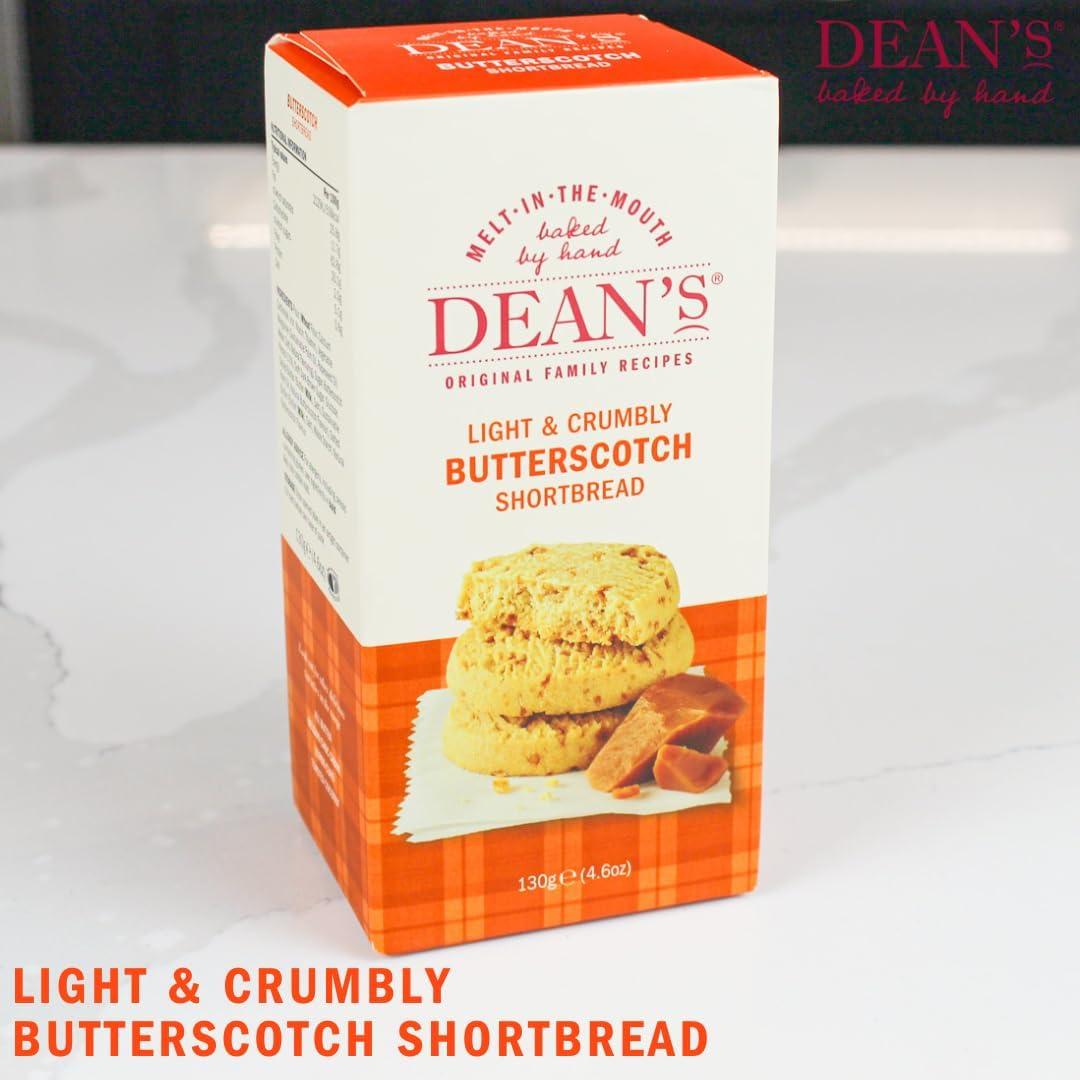 Deans Scottish Butterscotch Shortbread Biscuit - 130g Pack Luxury ...