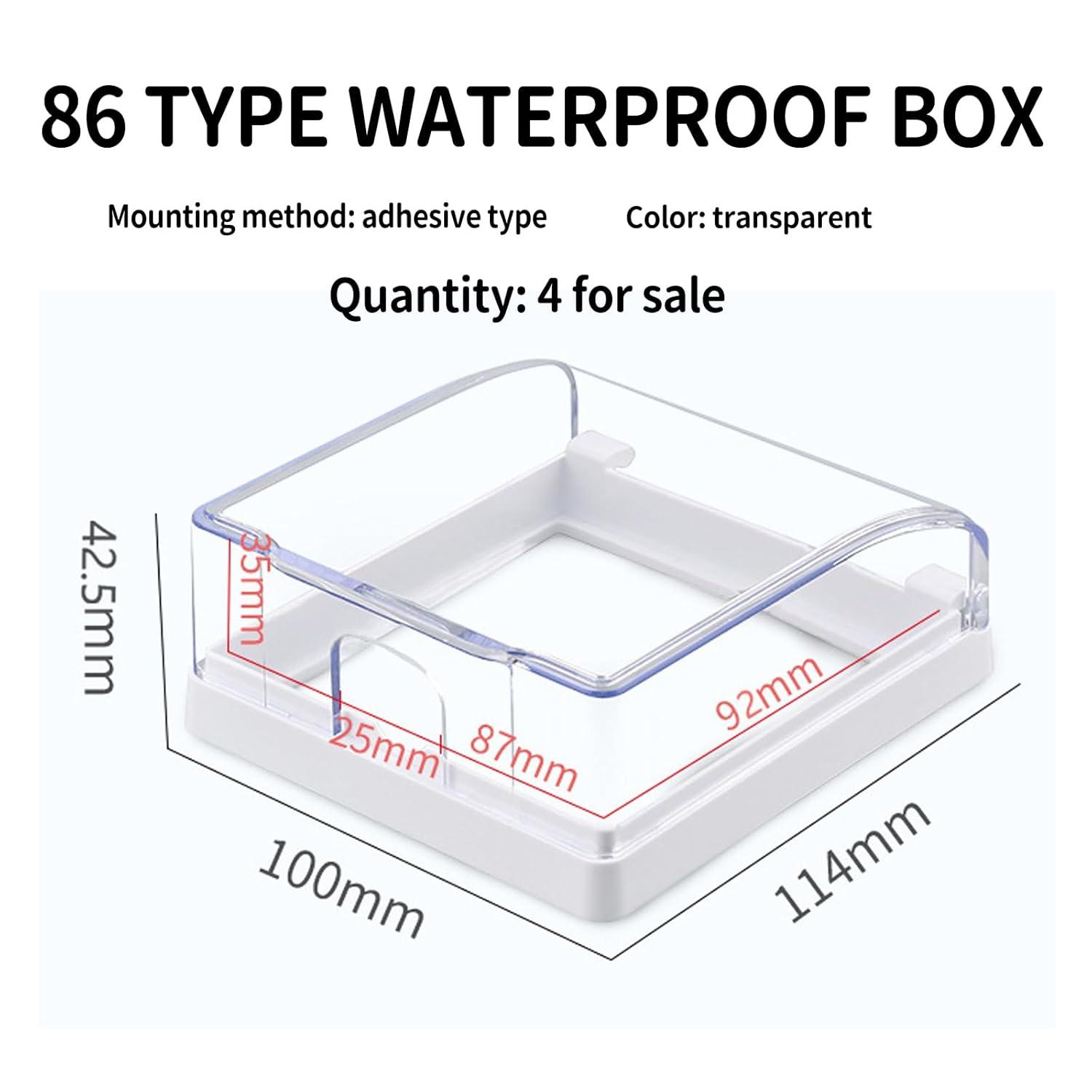 Sipiris Self-Adhesive Socket Cover - 86 Wall Switch Splash Protection ...